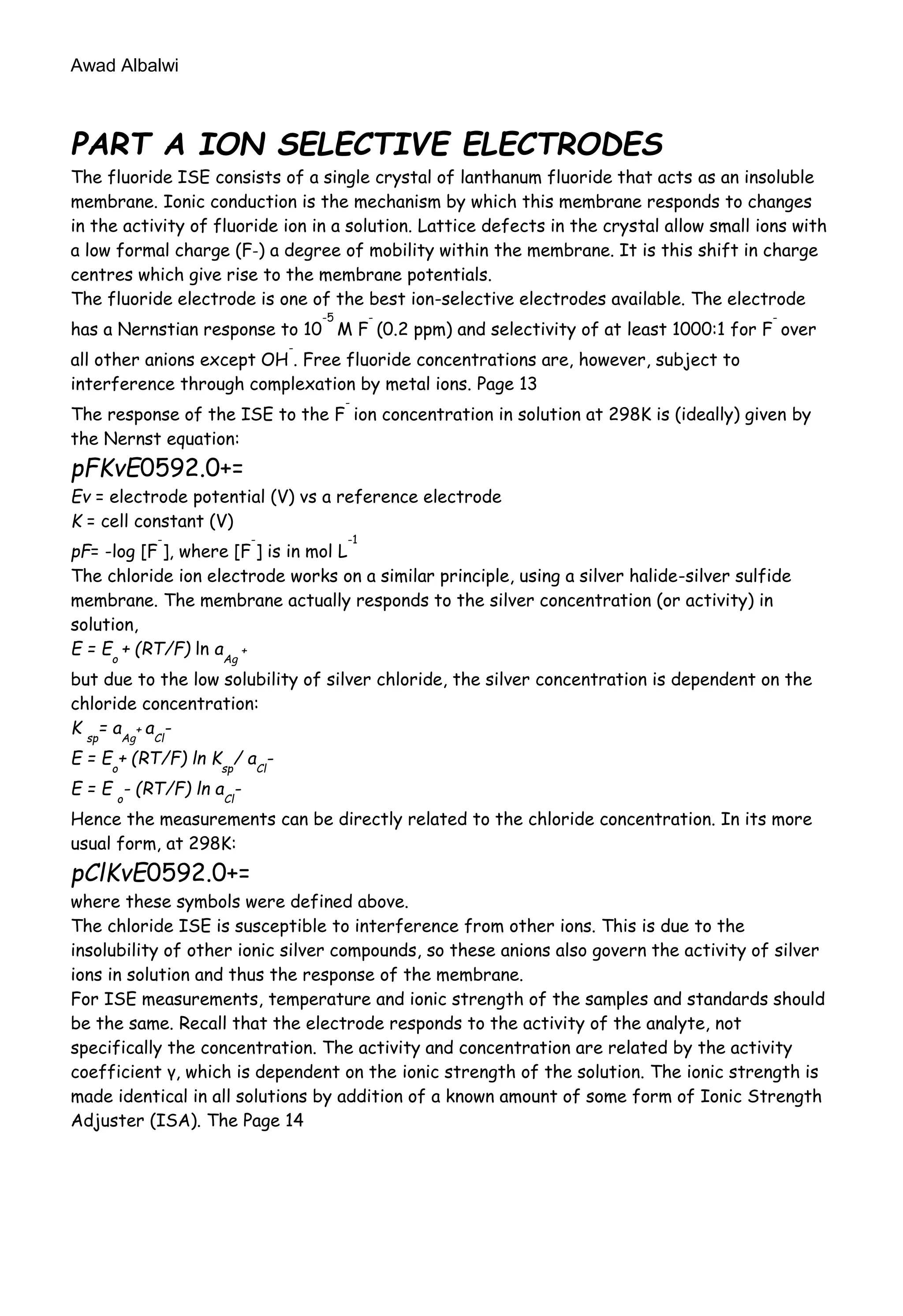 Chemical lab report:Analysis of anions(in toothpaste Berocca and an ...