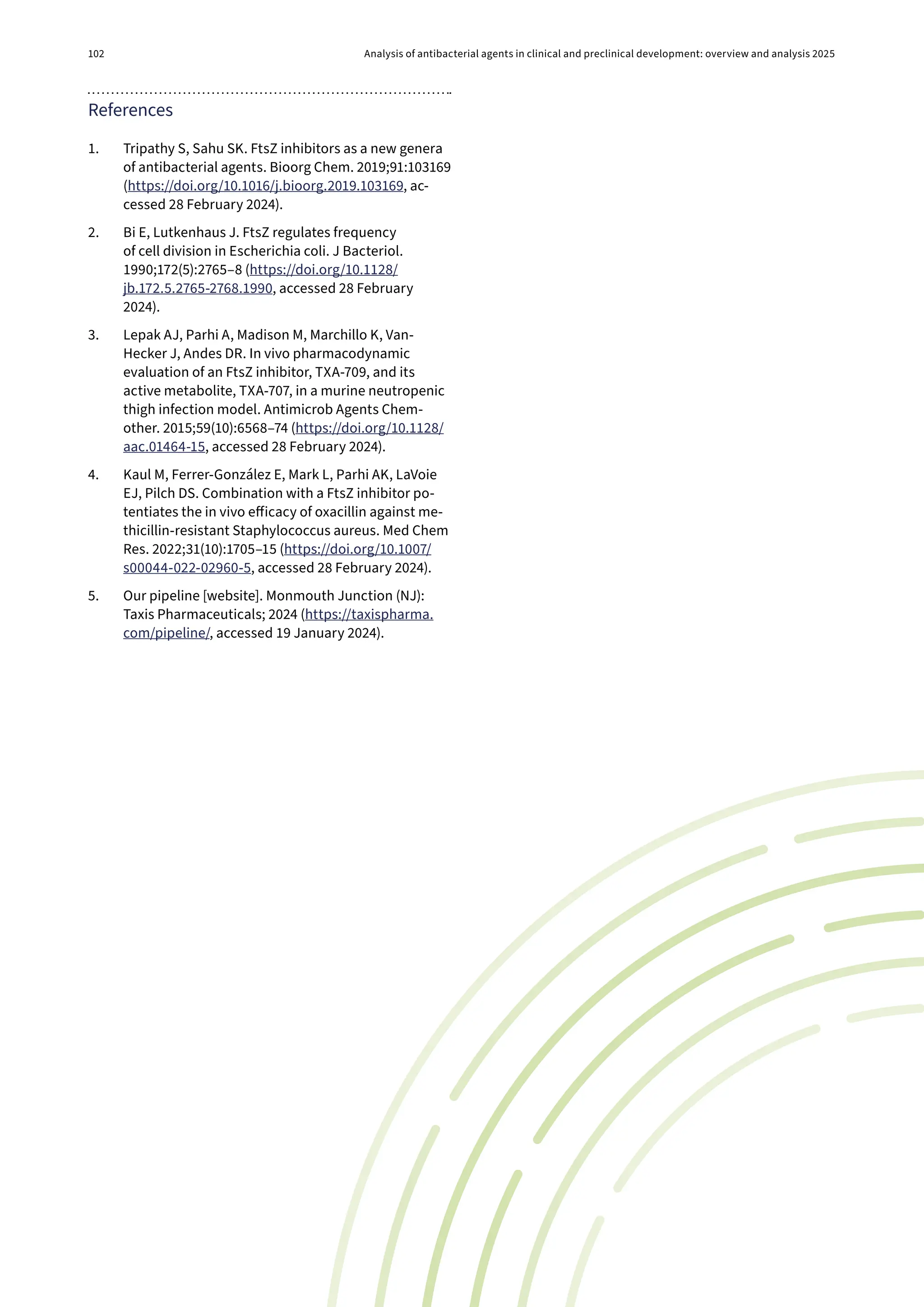 Analysis of antibacterial agents in clinical and preclinical ...