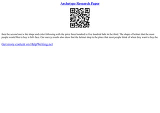 Analysis Of Archetypes Essay | PPT