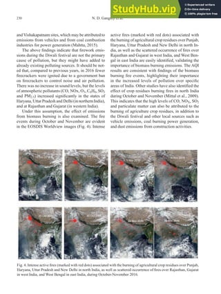 Analysis Of A Severe Air Pollution Episode In India During Diwali ...