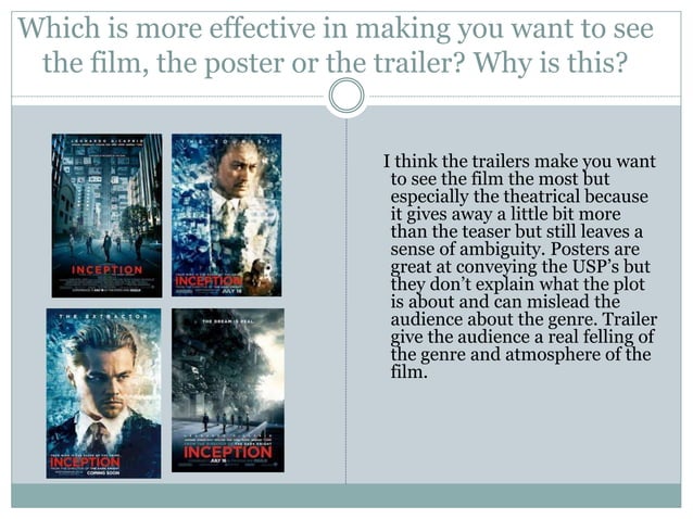 Analysis of a teaser and theatrical trailer | PPTX | Soundtracks, TV and Showtunes | Music