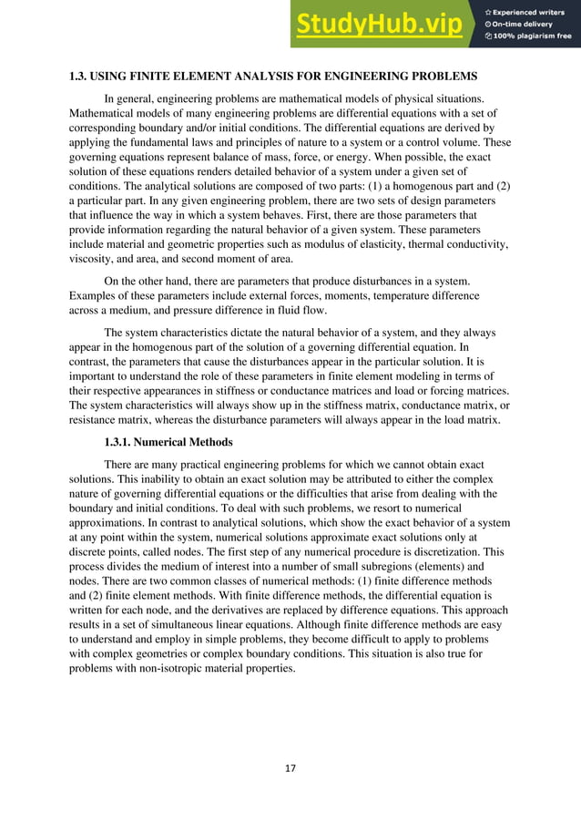ANALYSIS OF A TRUSS USING FINITE ELEMENT METHODS | PDF