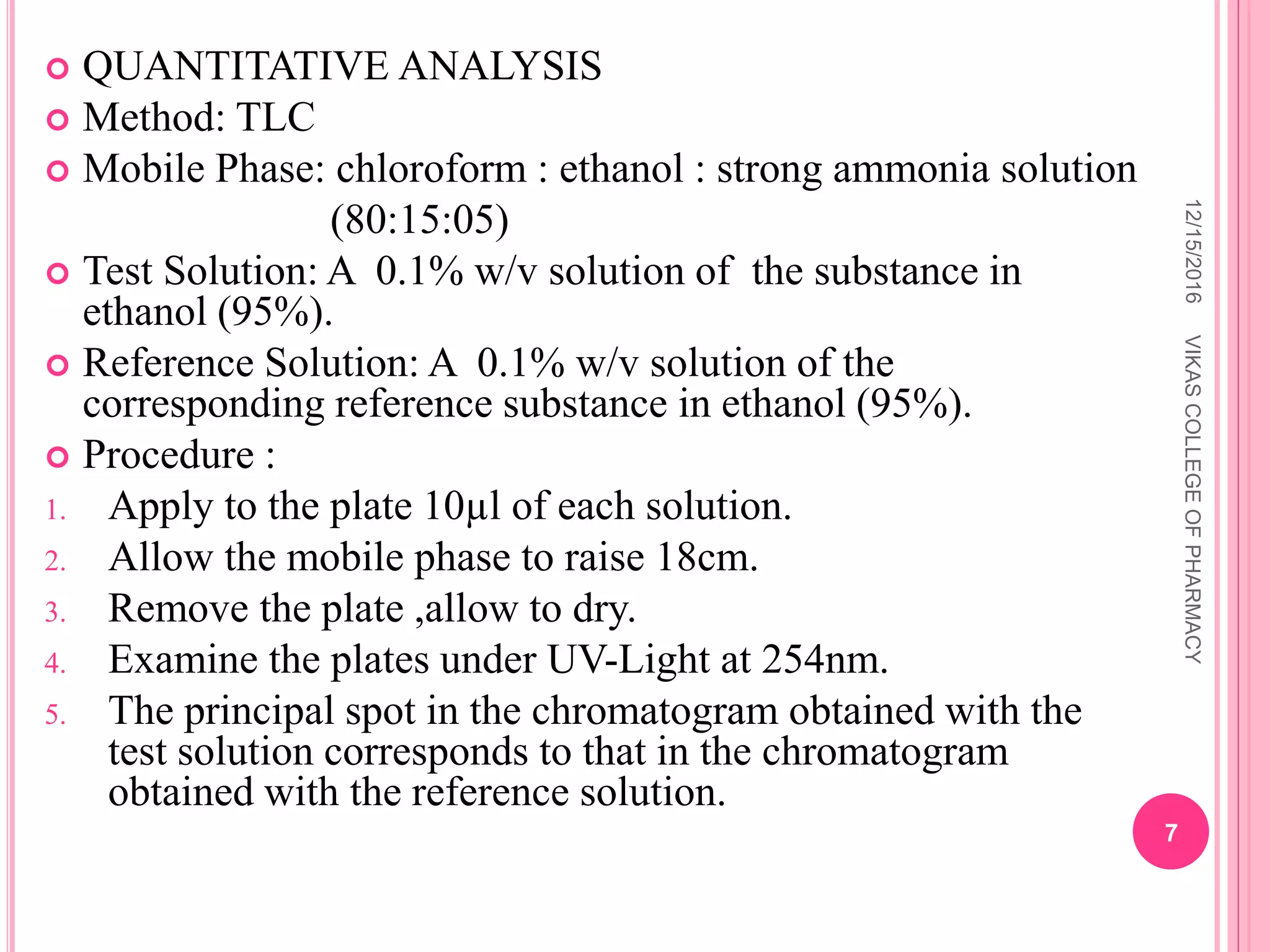 Analysis of barbiturates | PPTX