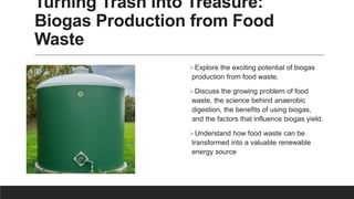 Analysis of Biogas Production from Food Waste (2).pptx