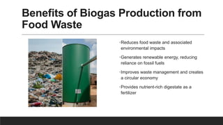 Analysis of Biogas Production from Food Waste (2).pptx