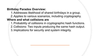 Analysis of birthday paradox bounds & Generalization.pptx