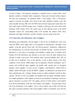 Analysis of BMWs Global Supply Chain Network - its production ...