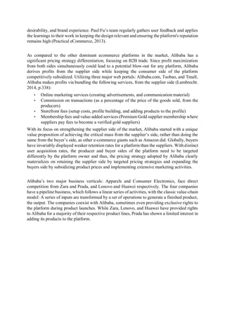 Analysis of business model of Alibaba as a multi sided platform | PDF ...