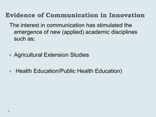 Organisational change, Innovation and Transformation communication | PPT