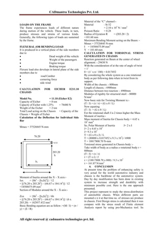 Analysis of chassis | PDF