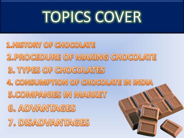 Analysis of chocolate | PPTX