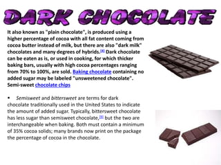 Analysis of chocolate | PPTX