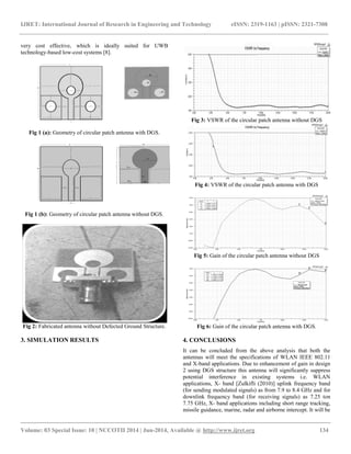 Analysis of circular disc antenna using defective | PDF ...