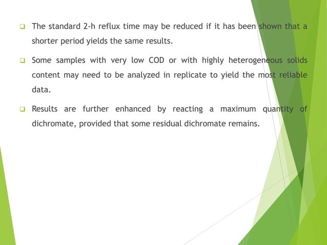 chemical oxygen demand -analysis using APHA manual | PPTX | Chemistry ...