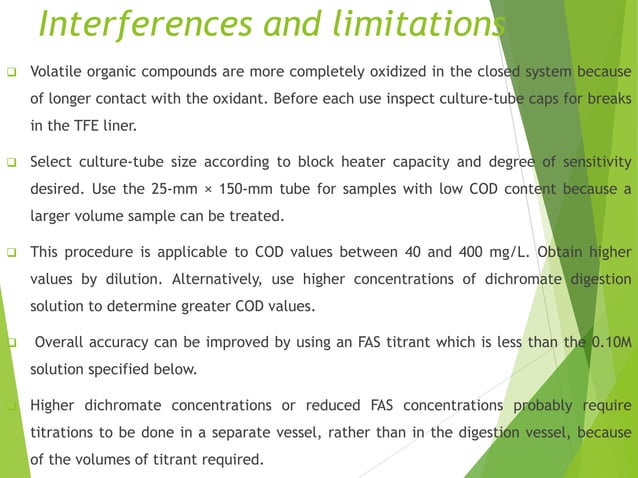 chemical oxygen demand -analysis using APHA manual | PPTX | Chemistry ...