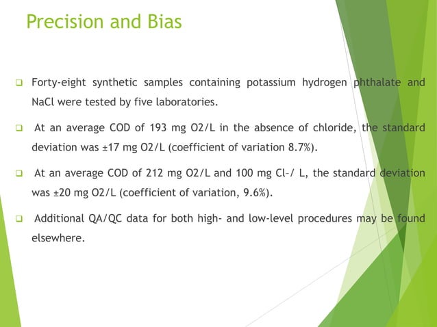 chemical oxygen demand -analysis using APHA manual | PPTX | Chemistry ...
