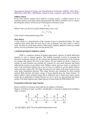 Analysis of complex composite beam by using timoshenko beam theory | PDF | Physics | Science