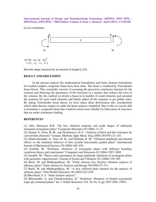 Analysis of complex composite beam by using timoshenko beam theory | PDF | Physics | Science