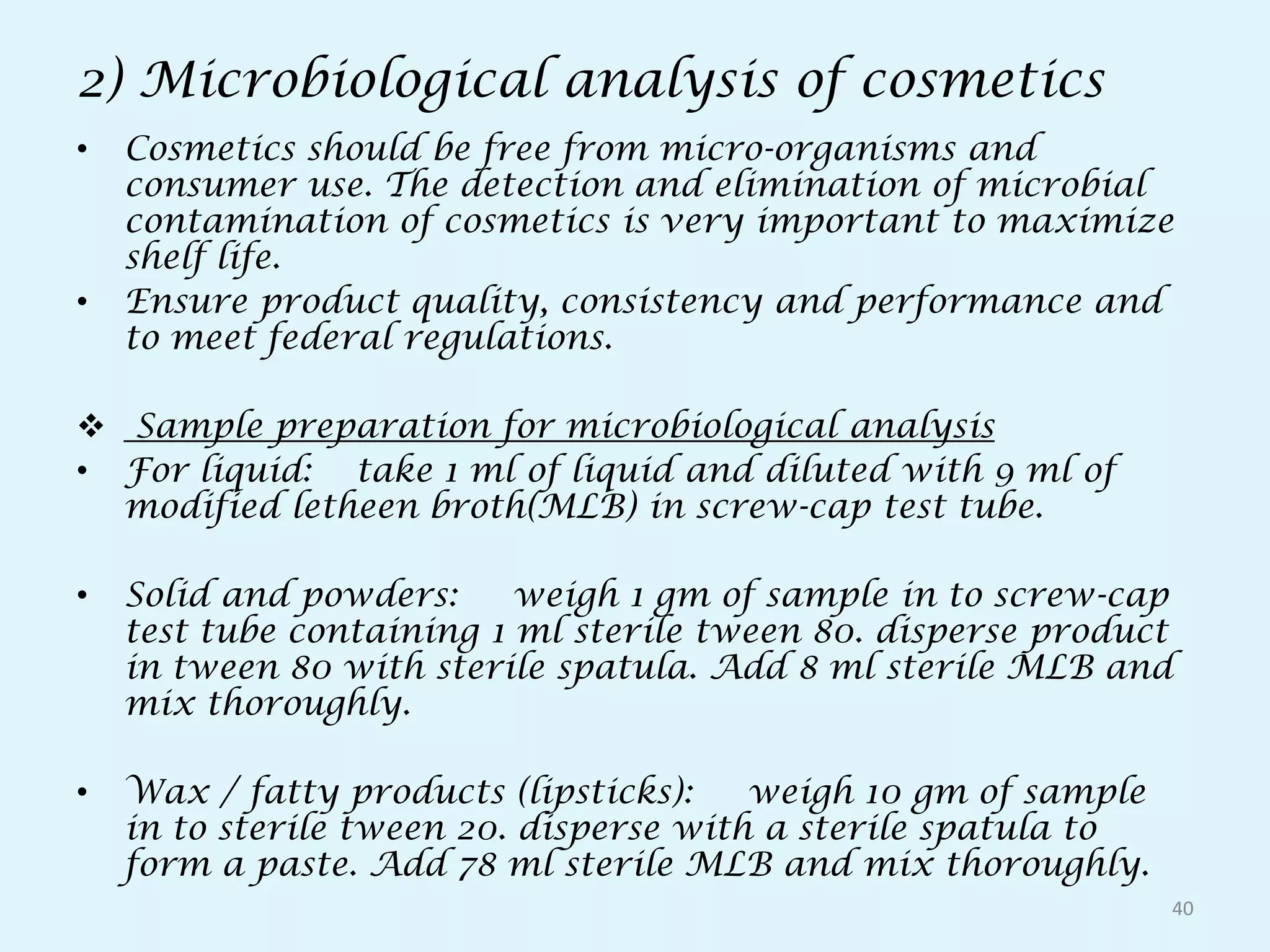 Analysis of cosmetics 112070804018 | PPTX