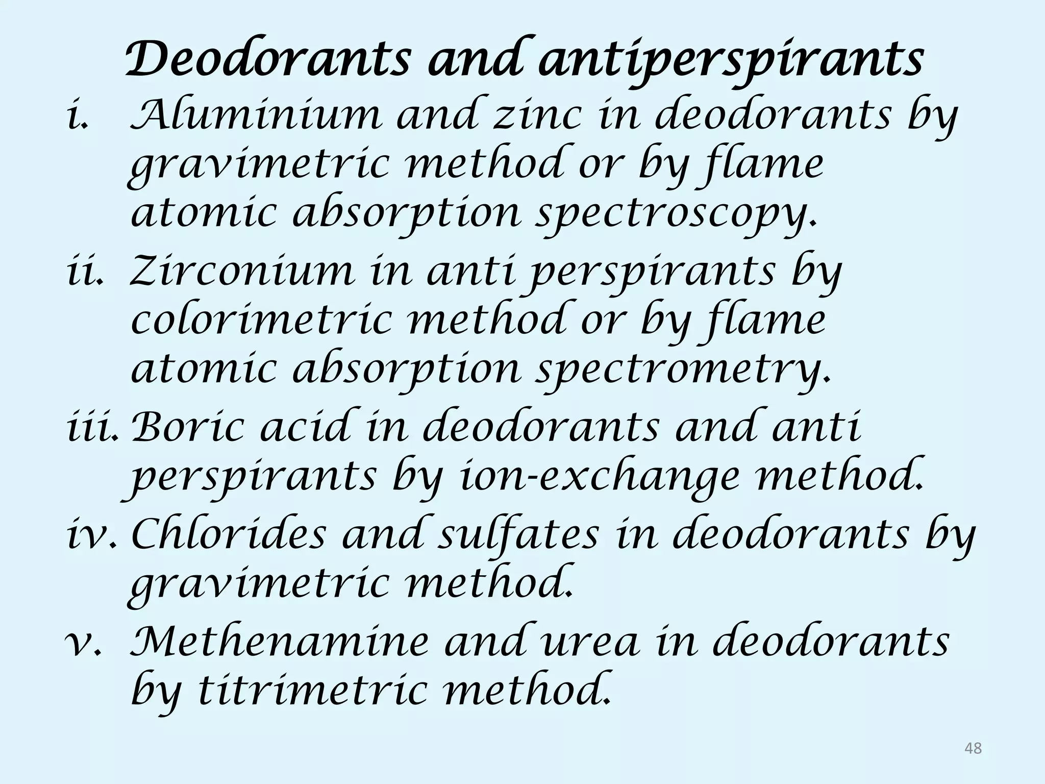 Analysis of cosmetics 112070804018 | PPTX