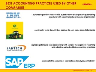 Analysis of costing methods at DHL | PDF