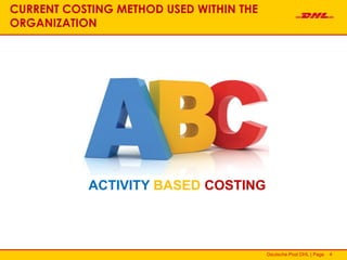 Analysis of costing methods at DHL | PDF