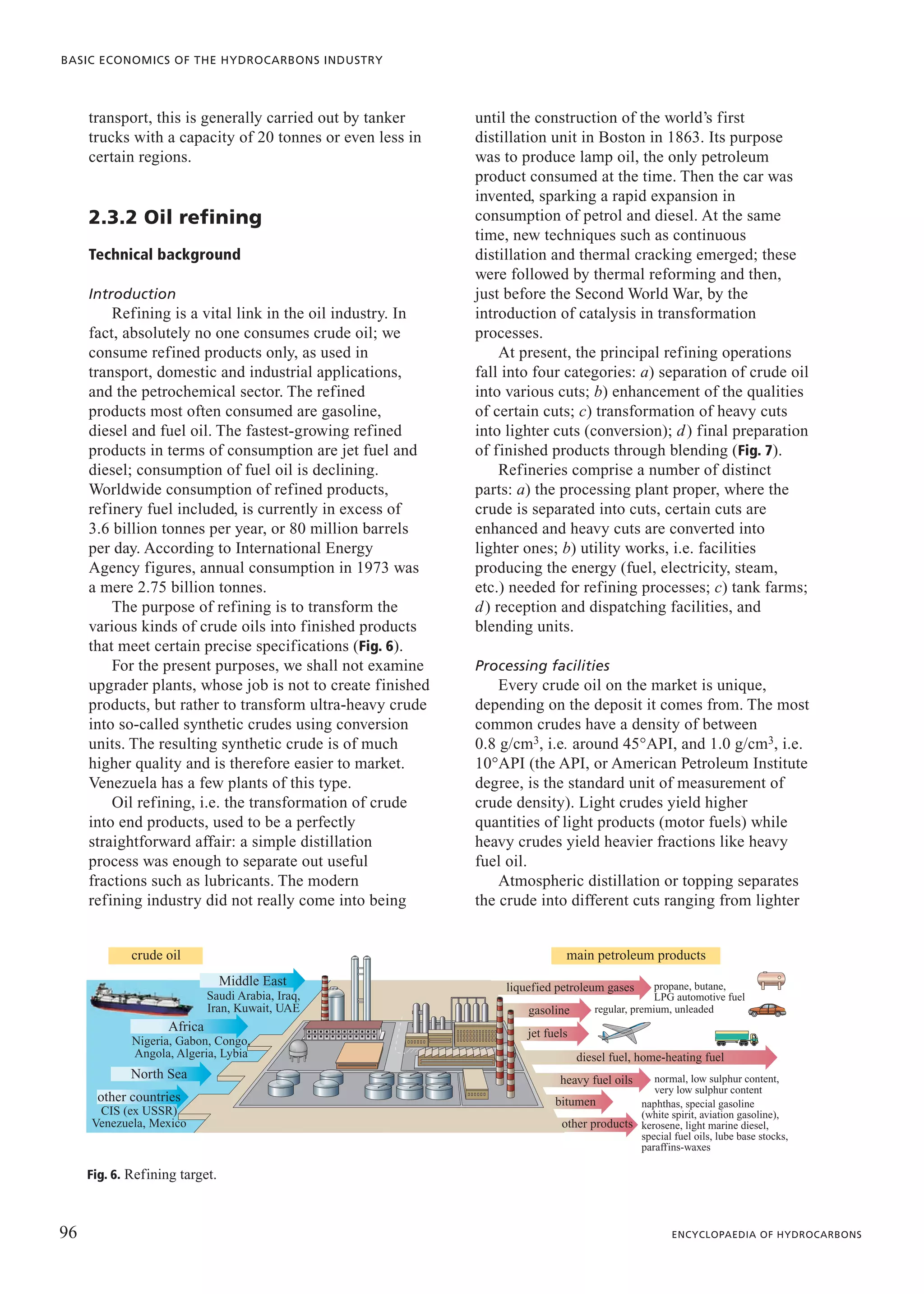 Analysis of cost structure and functions in oil transport and refining ...