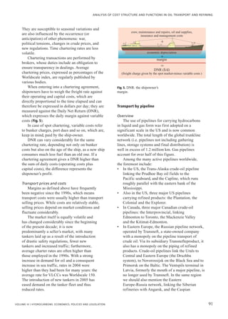 Analysis of cost structure and functions in oil transport and refining ...