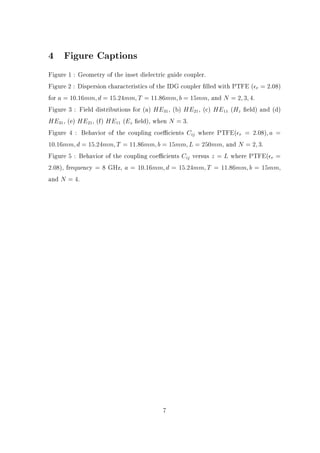 Analysis of coupled inset dielectric guide structure | PDF