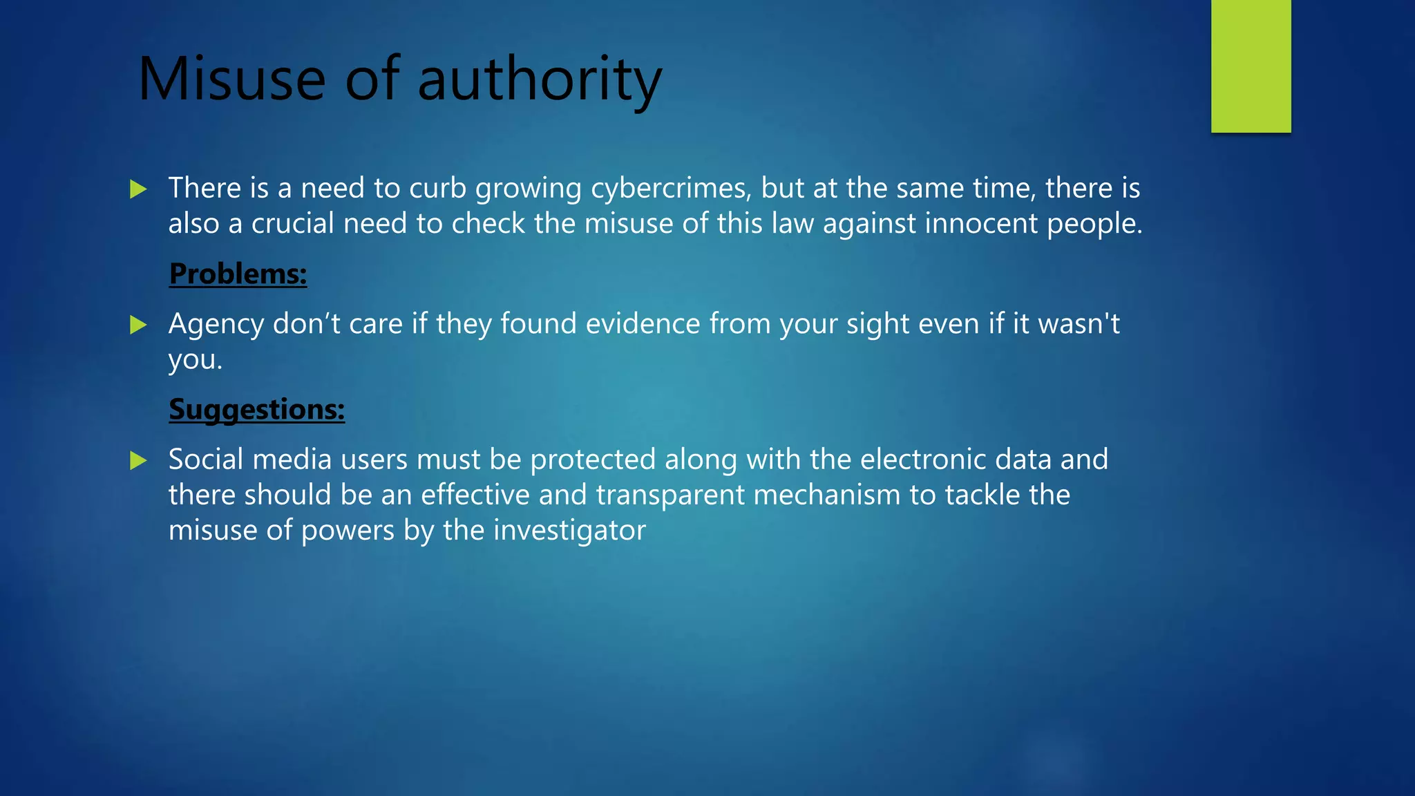 Analysis of cyber crime bill 2016 | PPT