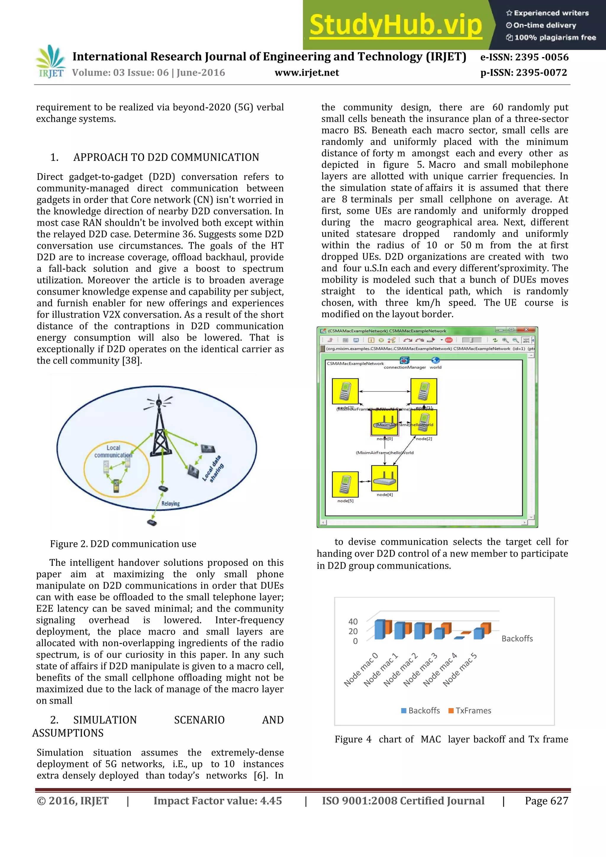 Analysis Of D2D Communication In 5G Network | PDF