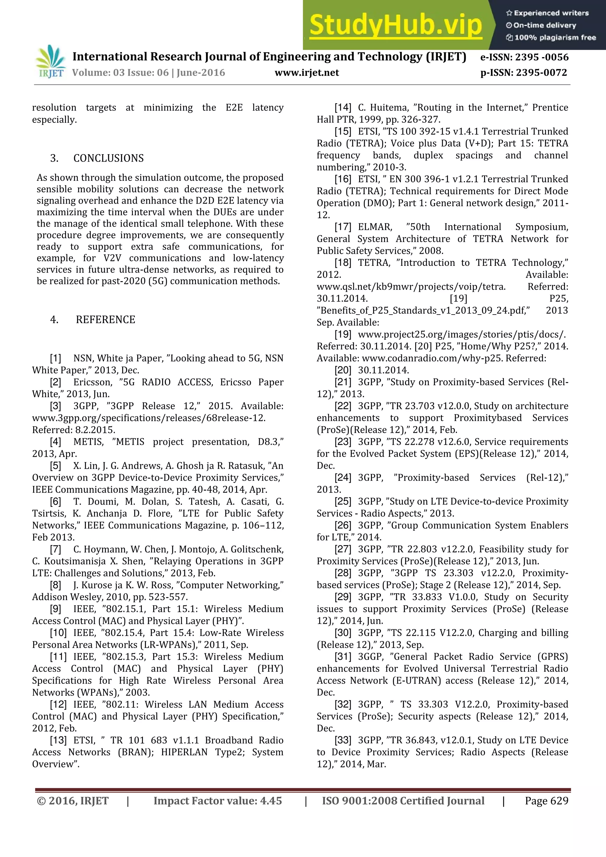 Analysis Of D2D Communication In 5G Network | PDF