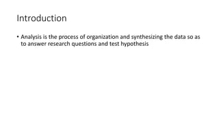 Analysis of data | PPTX