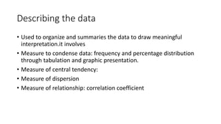 Analysis of data | PPTX