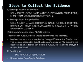 Analysis of database tampering | PPTX