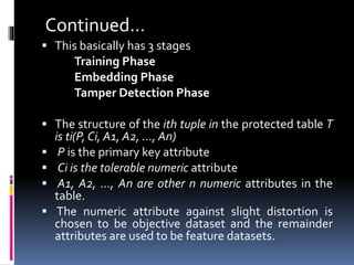 Analysis of database tampering | PPTX