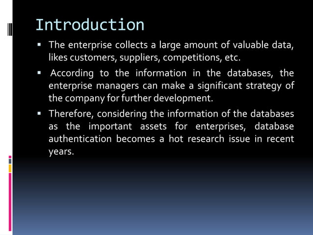Analysis of database tampering | PPT
