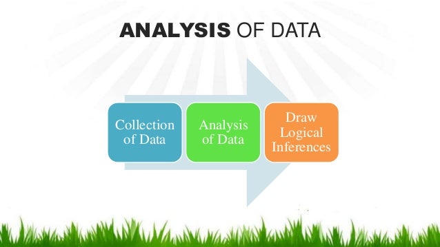 Analysis of data in research