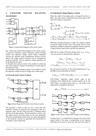 Analysis of dc capacitor voltage balance method for h bridge inverter based power line ...
