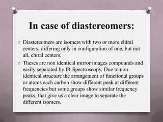 Analysis of diastereomers by ir spectroscopy | PDF