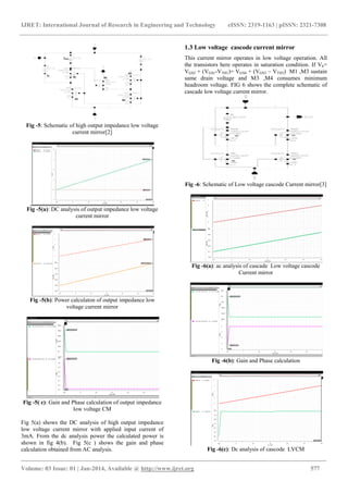 Analysis of different types of current mirror in 45 nm | PDF