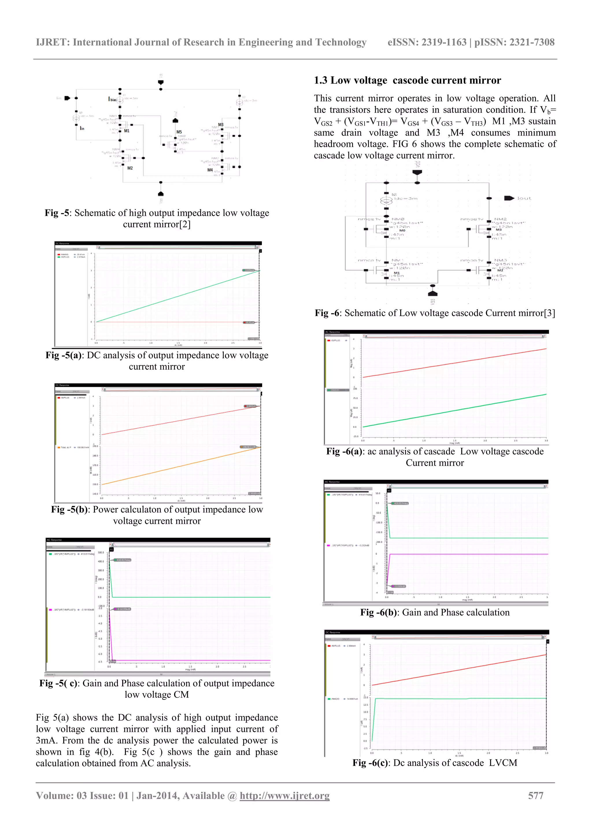 Analysis of different types of current mirror in 45 nm technology | PDF