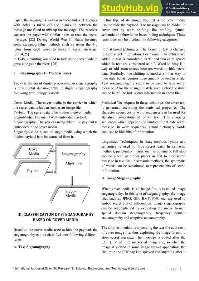 Analysis Of Different Types Of Steganography | PDF