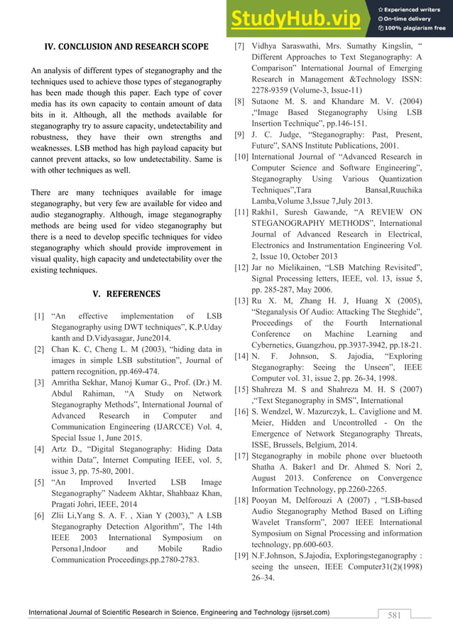 Analysis Of Different Types Of Steganography | PDF
