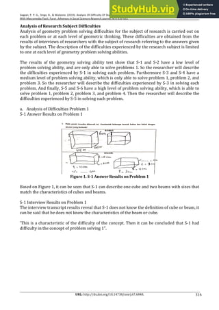 Analysis Of Difficulty Of Student S Geometry Problem Solving Based On ...
