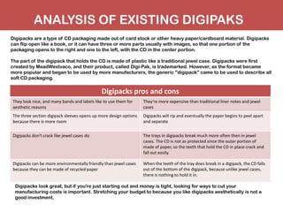 Analysis of Digipaks | PPT