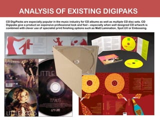Analysis of Digipaks | PPT