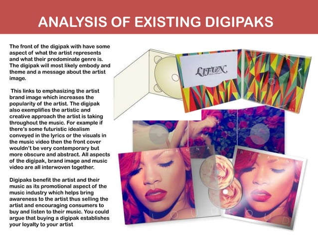 Analysis of Digipaks | PPT