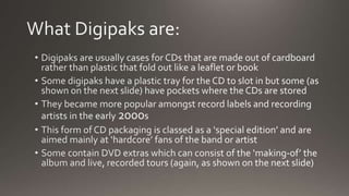 Analysis of Digipaks | PPTX