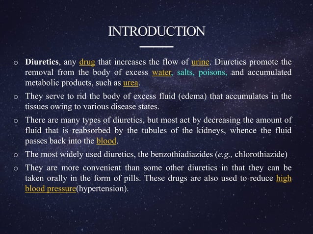 Analysis of diuretics | PPT